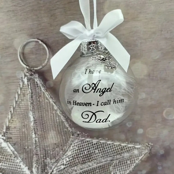 Boutique | Holiday | New Dad Angel In Heaven Christmas Ornament | Poshmark